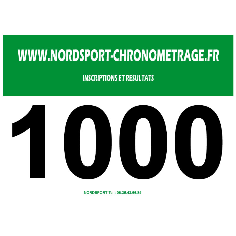 Dossard NORDSPORT VERT - Nordsport